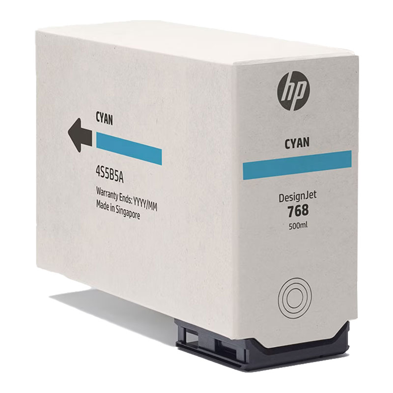 Cartouche d’encre DesignJet HP 768, cyan, 500 ml (4S5B5A) - Asky Print ...